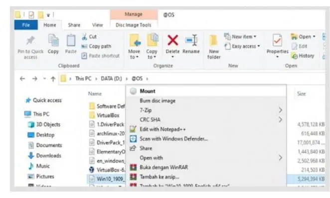 √ Cara Mount File ISO pada Windows 10, 8, 7 - Tipandroid